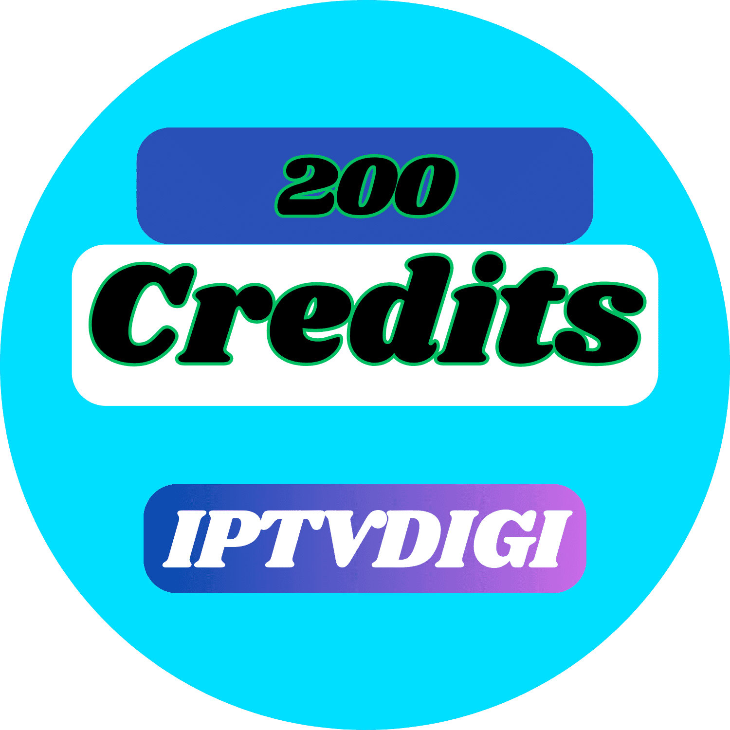 Panel 200 Credits IPTV - iptvdigi.com